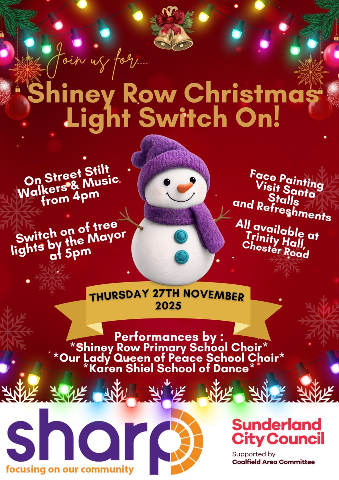 Shiney Row Christmas Lights – ShARP – Shiney advice and resource project
